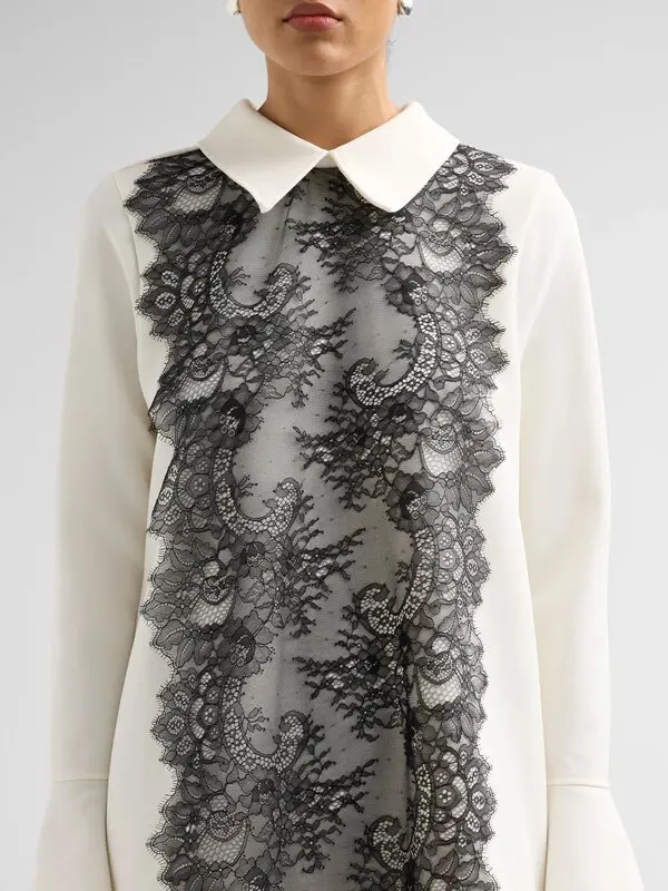 KIKA VARGAS Fara Embroidered Mini Dress