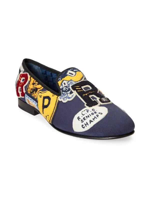 Polo Ralph Lauren Paxton Patches Canvas Slippers
