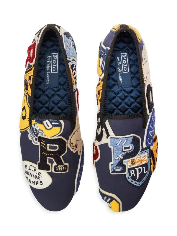 Polo Ralph Lauren Paxton Patches Canvas Slippers