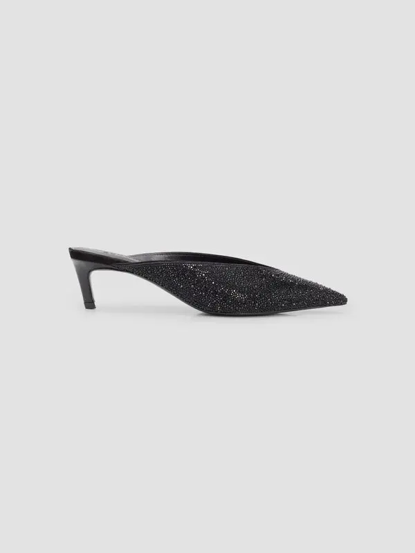 Schutz Loren 50mm Embellished Kitten-heel Mules