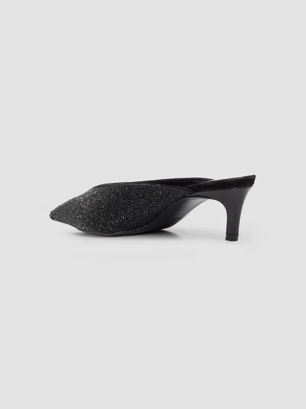Schutz Loren 50mm Embellished Kitten-heel Mules