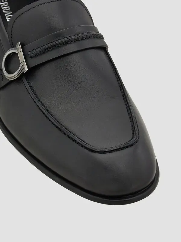 FERRAGAMO Venice Gancini Leather Loafers