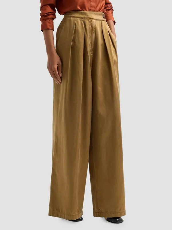 Dries Van Noten Pleated Wide-leg Trousers