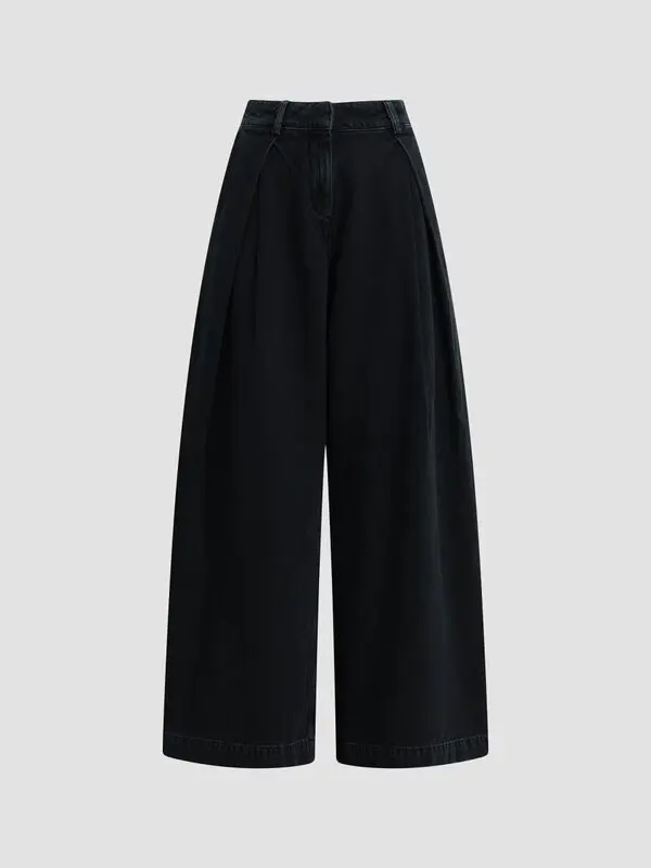 FAVORITE DAUGHTER Pleats For Days Wide-leg Jeans