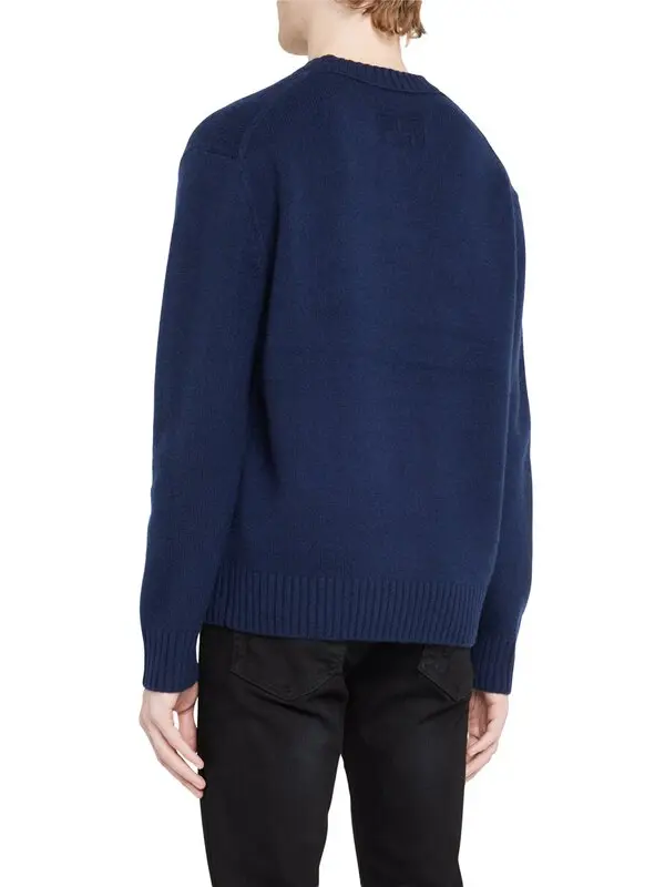 FRAME Cashmere Crewneck Sweater - Navy