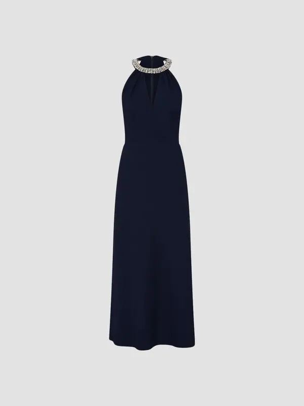 Rebecca Vallance Gimlet Halterneck Midi Dress