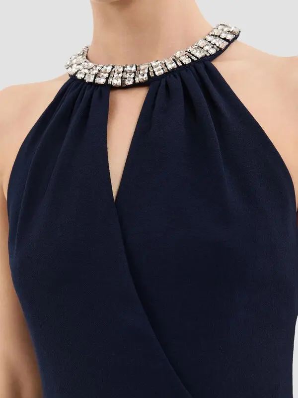 Rebecca Vallance Gimlet Halterneck Midi Dress