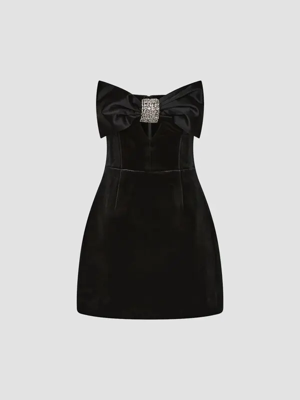Rebecca Vallance Imogen Strapless Mini Dress - Black