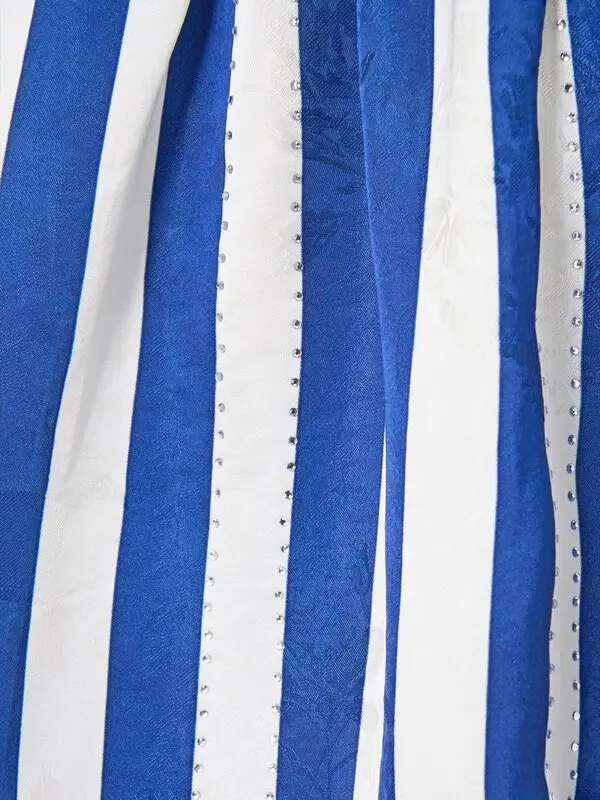 Camilla Striped Off-the-shoulder Top