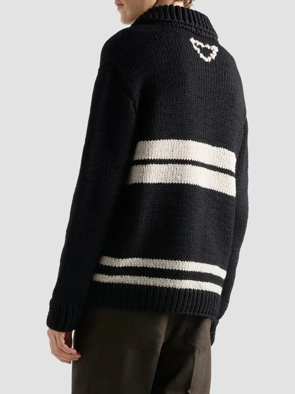 Prada Wool And Cashmere Zipper Cardigan