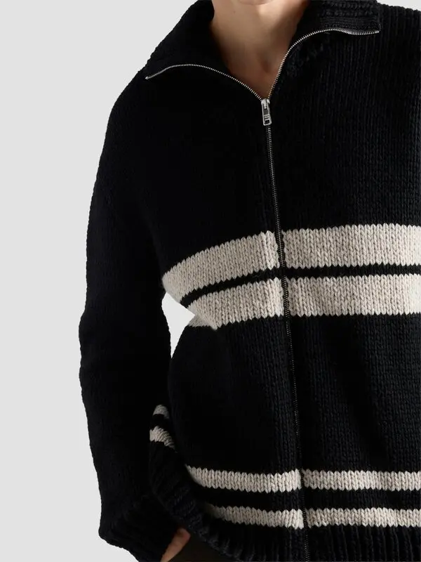 Prada Wool And Cashmere Zipper Cardigan