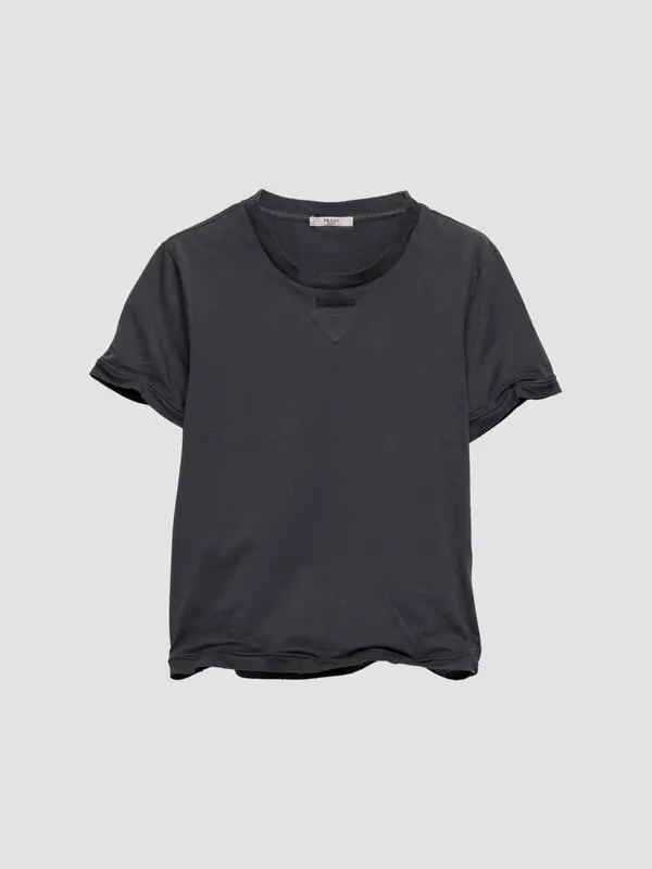 Prada Shapeable Gart-dyed Jersey T-shirt
