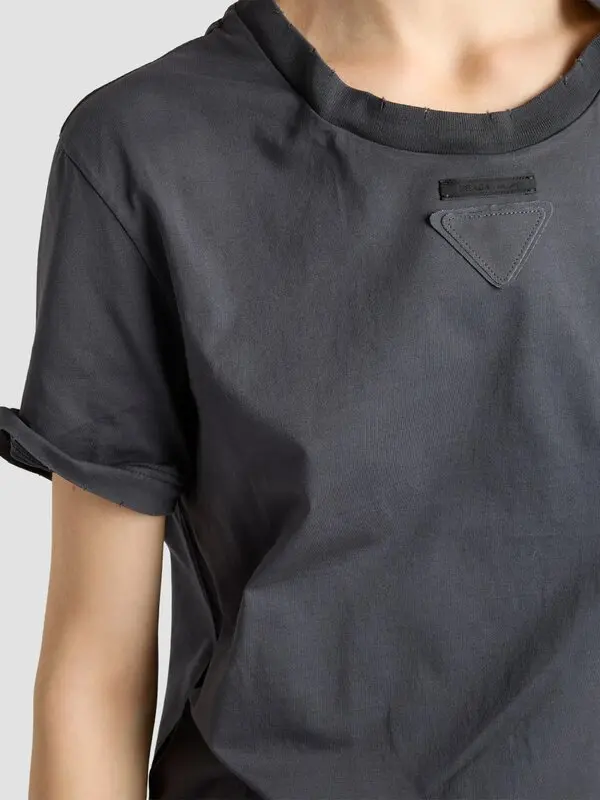 Prada Shapeable Gart-dyed Jersey T-shirt
