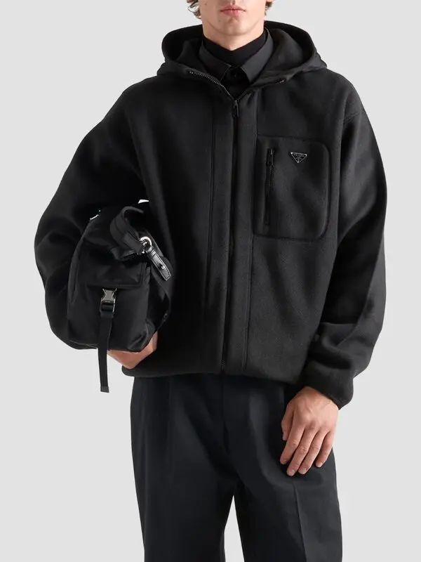 Prada Fleece Blouson Jacket