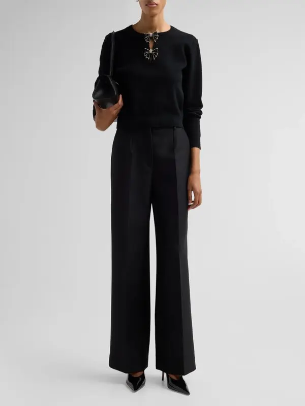 Generation Love Yulia Embellished Bow Crewneck Sweater