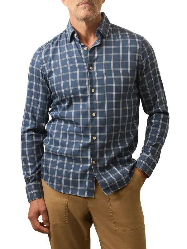 Faherty Brand Movet Monterrey Shirt - Midnight Cloud Plaid