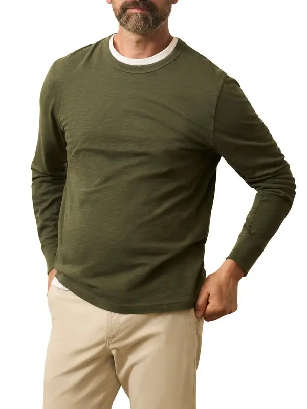 Faherty Brand Sunwashed Long-sleeve T-shirt