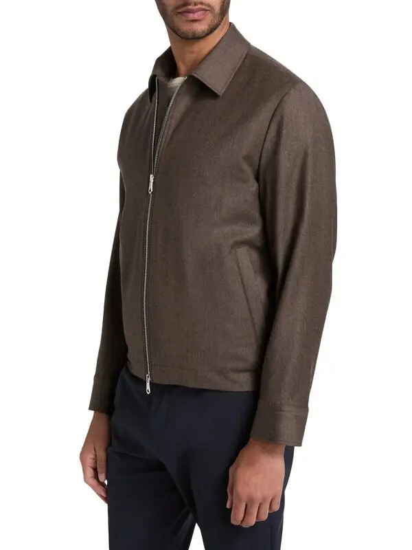 Paul Smith Wool-cashmere Zip-front Jacket