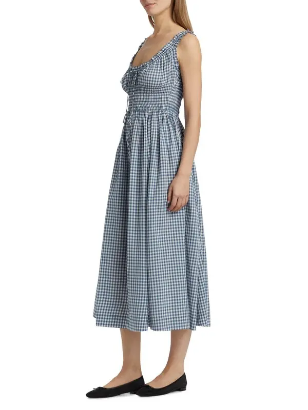DÔEN Emmaretta Gingham Midi-dress