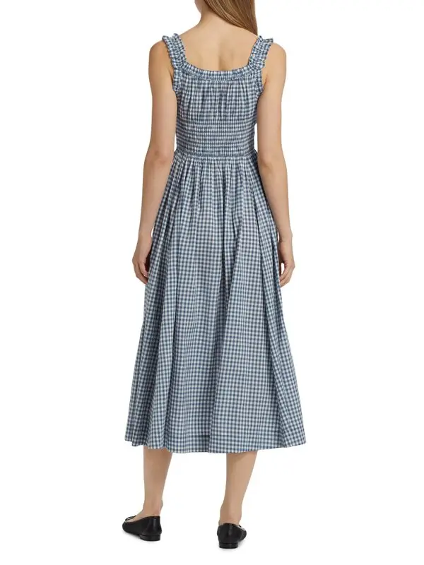 DÔEN Emmaretta Gingham Midi-dress