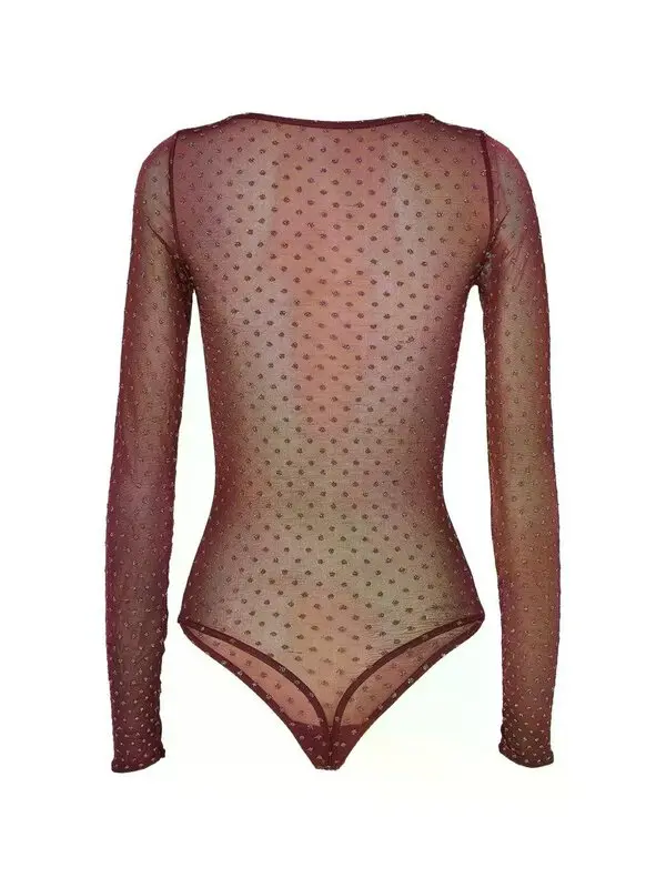 Wolford Shimmer-dot Sheer Bodysuit