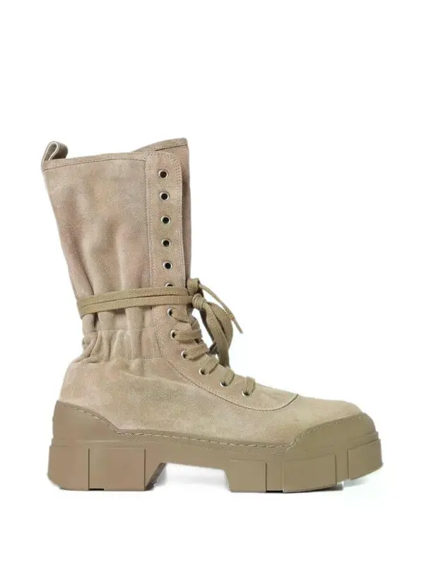VIC MATIE Lace-up Suede Ankle Boots