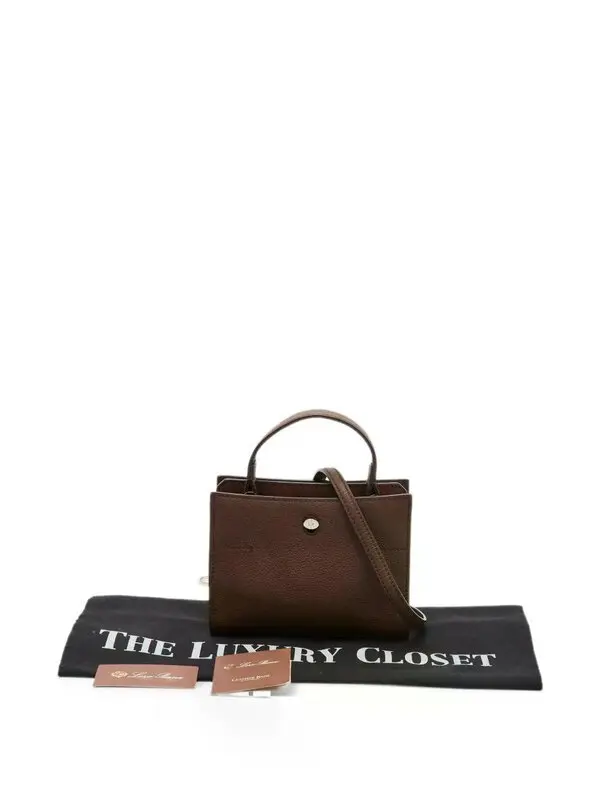 Loro Piana Petite Odessa Leather Tote Bag