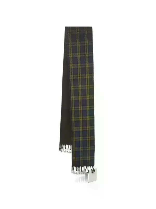 Kenzo Checked Wool Jacquard Scarf