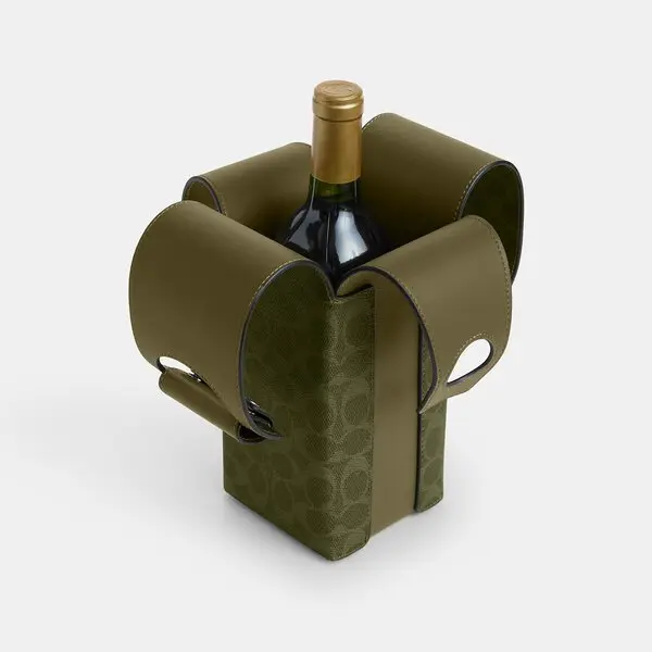 COACH OUTLET Wine Carrier In Signature Canvas