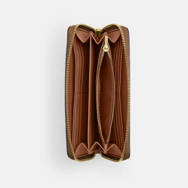 COACH OUTLET Long Zip Around Wallet With Cherry Embroidery