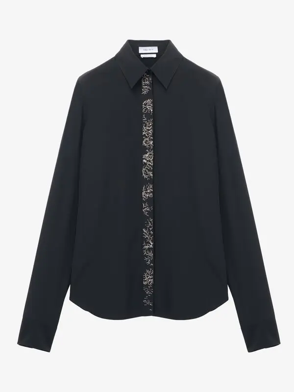 Alexander McQueen Tree Of Life' Embroidery Shirt - Black