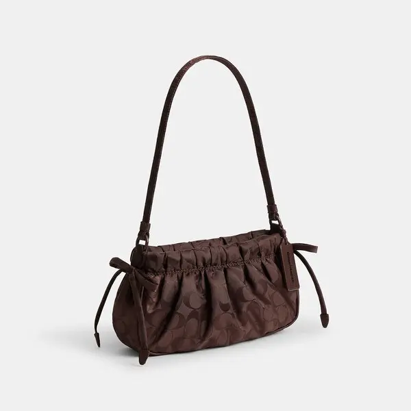 COACHTOPIA Topia Loop Ruched Small Shoulder Bag - Maple