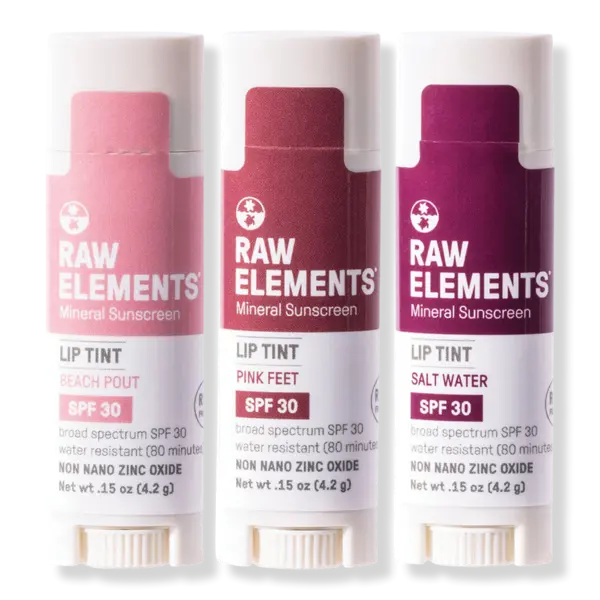 RAW ELEMENTS Tinted Lip Pack Spf 30 - Sunset