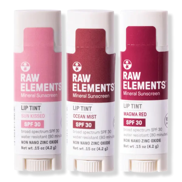 RAW ELEMENTS Tinted Lip Pack Spf 30 - Sunrise