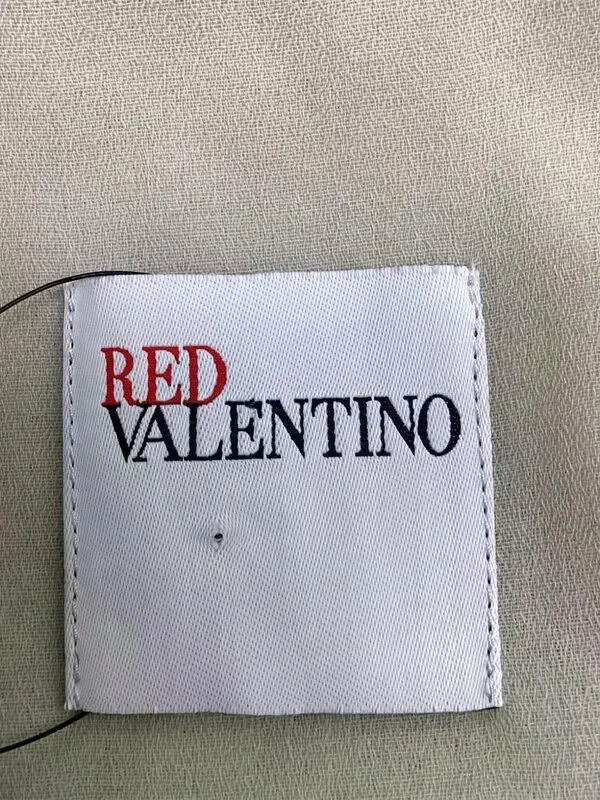 Red Valentino Leaf-printed Silk Midi Dress