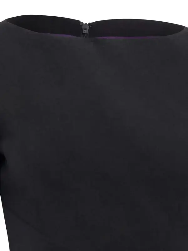 Alice + Olivia Boat-neck Wrap Mini Dress