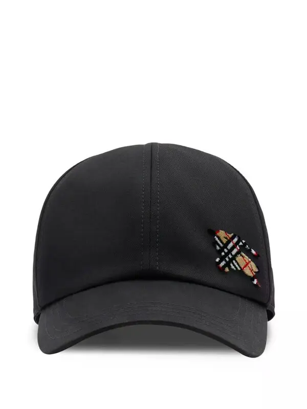 Burberry Knight Gabardine Baseball Cap - Black