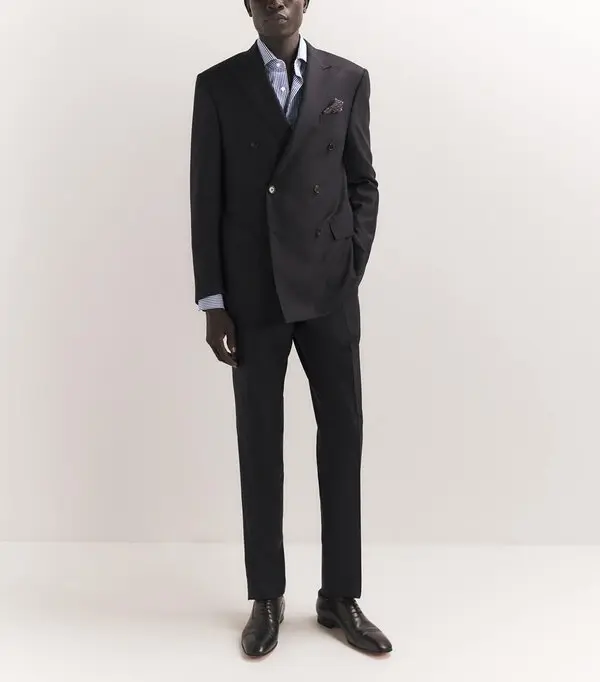 BARBA NAPOLI Cotton Stripe Slim Shirt