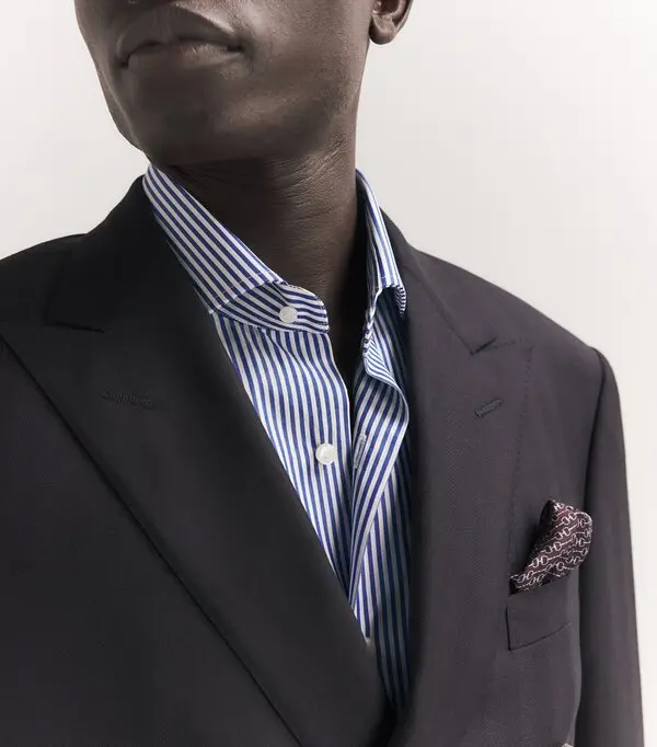 BARBA NAPOLI Cotton Stripe Slim Shirt