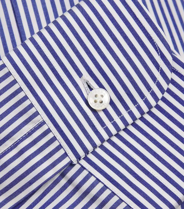 BARBA NAPOLI Cotton Stripe Slim Shirt