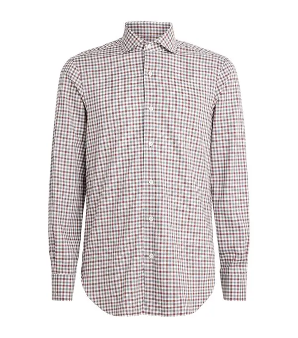 BARBA NAPOLI Cotton Check Shirt