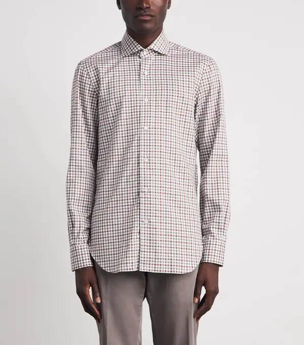BARBA NAPOLI Cotton Check Shirt
