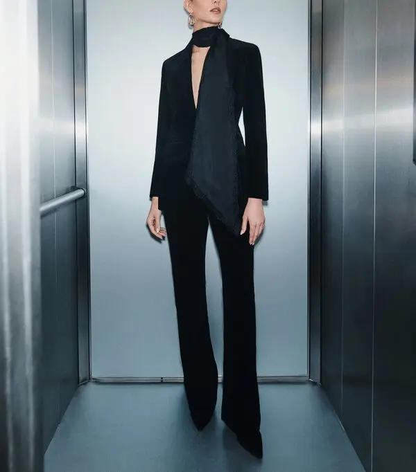 Marella Velvet Slim Trousers