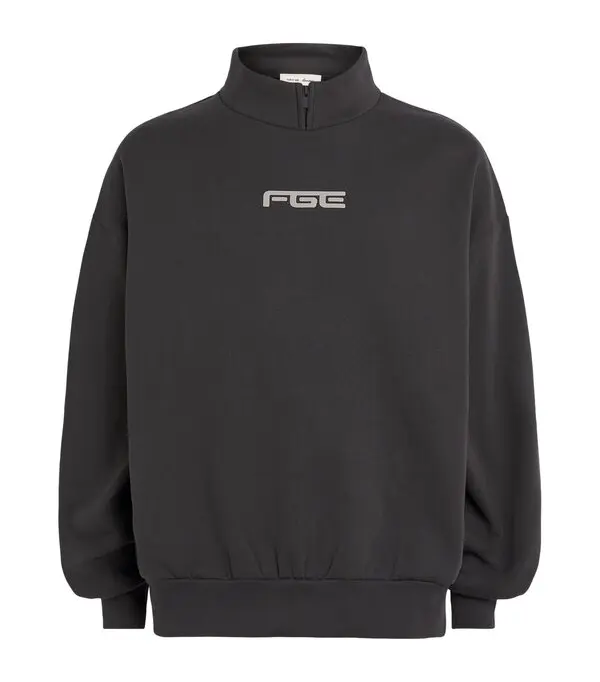 Fear Of God Logo Mock-neck Classic Sweatshirt