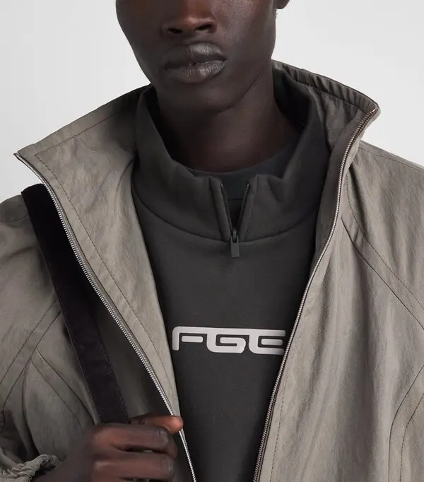 Fear Of God Logo Mock-neck Classic Sweatshirt