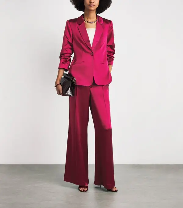 Cinq À Sept Satin Jyn Wide-leg Trousers