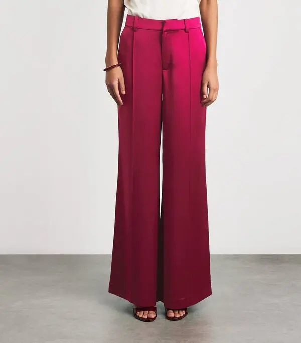 Cinq À Sept Satin Jyn Wide-leg Trousers