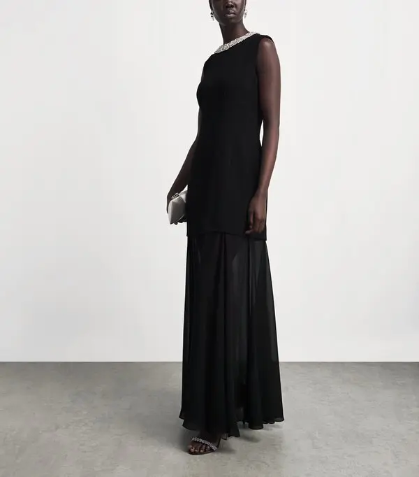 Veronica Beard Sleeveless Luminara Maxi Dress