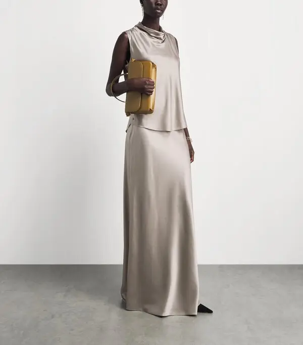 Veronica Beard Silk-blend Medina Maxi Skirt