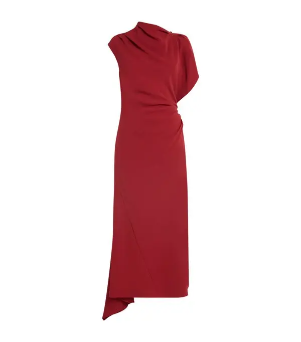 Veronica Beard Asymmetric Brett Midi Dress